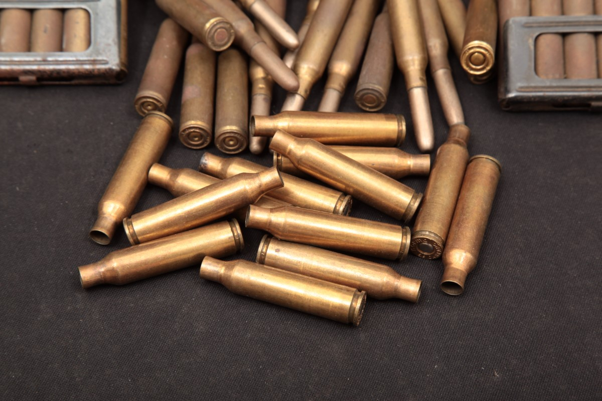 100x 6.5x52mm Carcano Ammunition Italian Magnetic Bullets On 6x Round ...