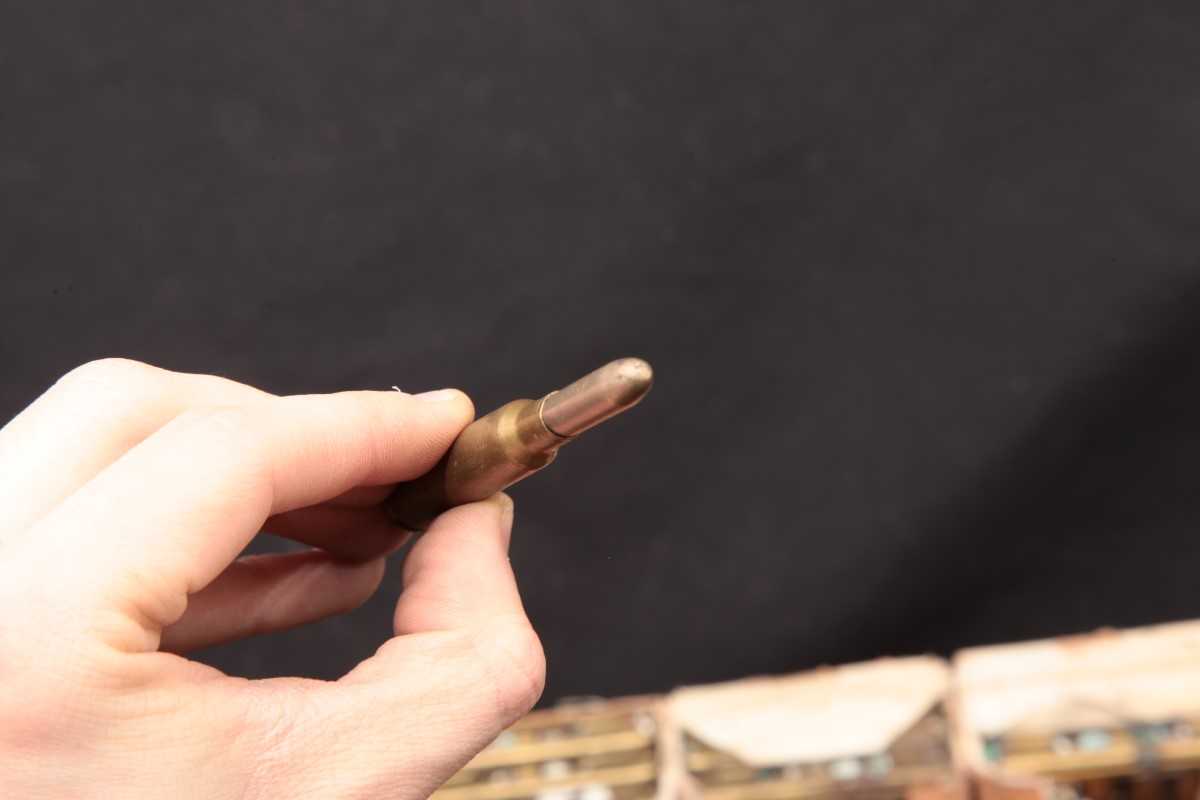 100x 6.5x52mm Carcano Ammunition Italian Magnetic Bullets On 6x Round ...