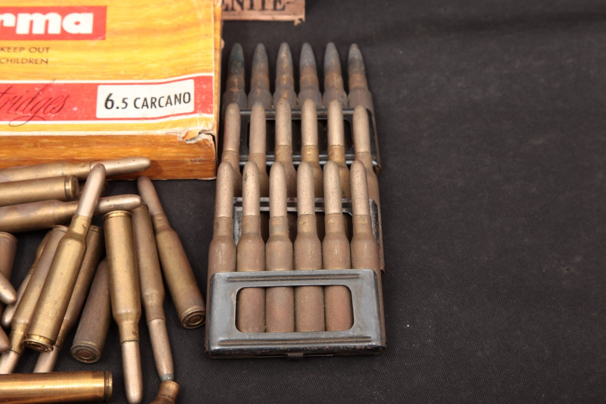 100x 6.5x52mm Carcano Ammunition Italian Magnetic Bullets On 6x Round ...