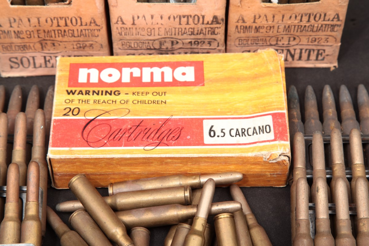 100x 6.5x52mm Carcano Ammunition Italian Magnetic Bullets On 6x Round ...