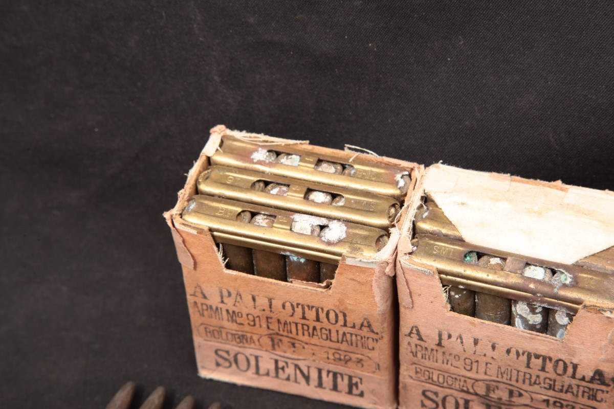 100x 6.5x52mm Carcano Ammunition Italian Magnetic Bullets On 6x Round ...