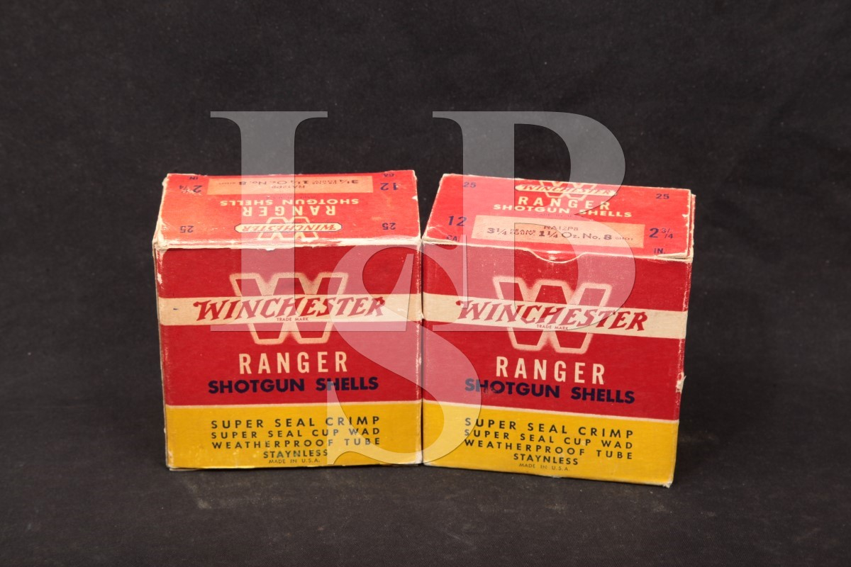 50x 12 Gauge Vintage Winchester Ranger Ammunition Paper Hulls 2x ...
