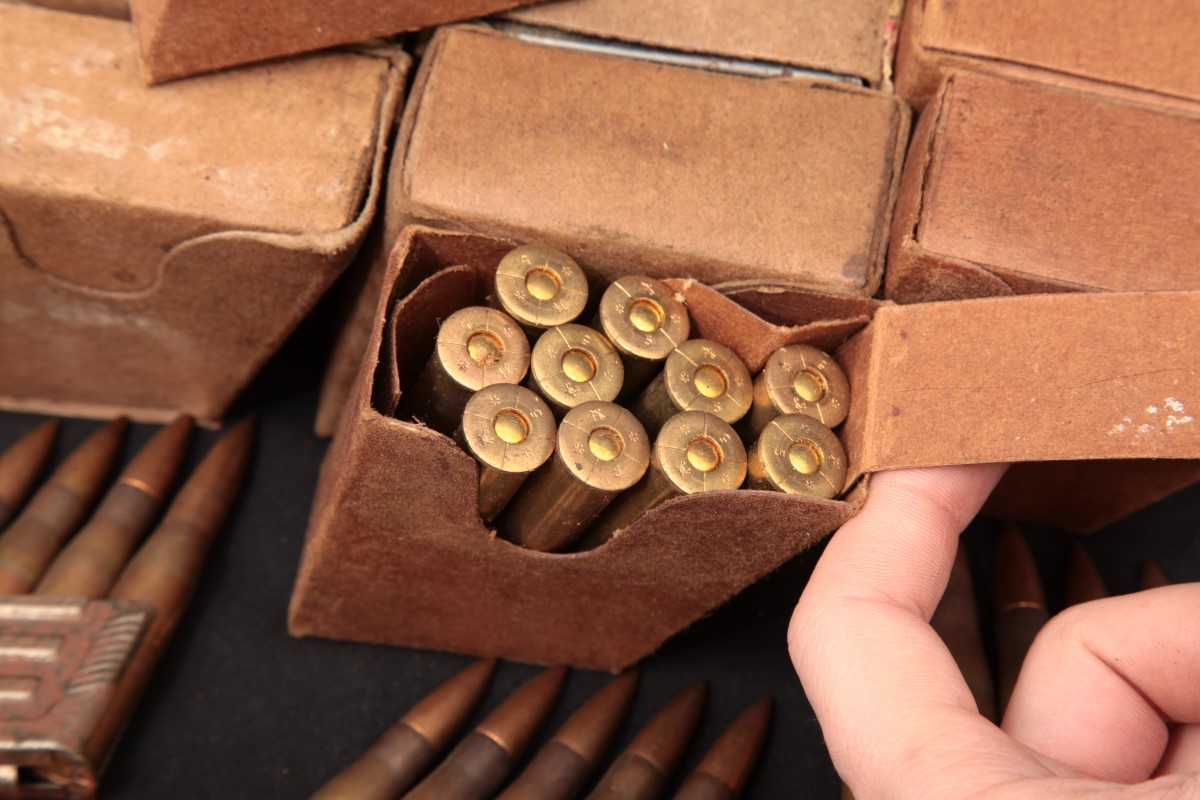 160x 8x56mmR Ammunition Magnetic Bullets 1938 On 5x Clips 10x Original ...