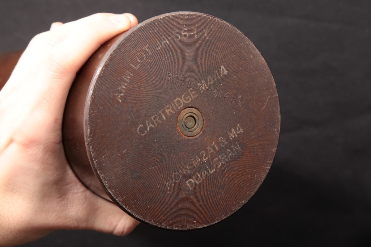 Us Military 3x 105mm Howitzer Steel Shell Cases For M2a1 & M4 Howitzers ...