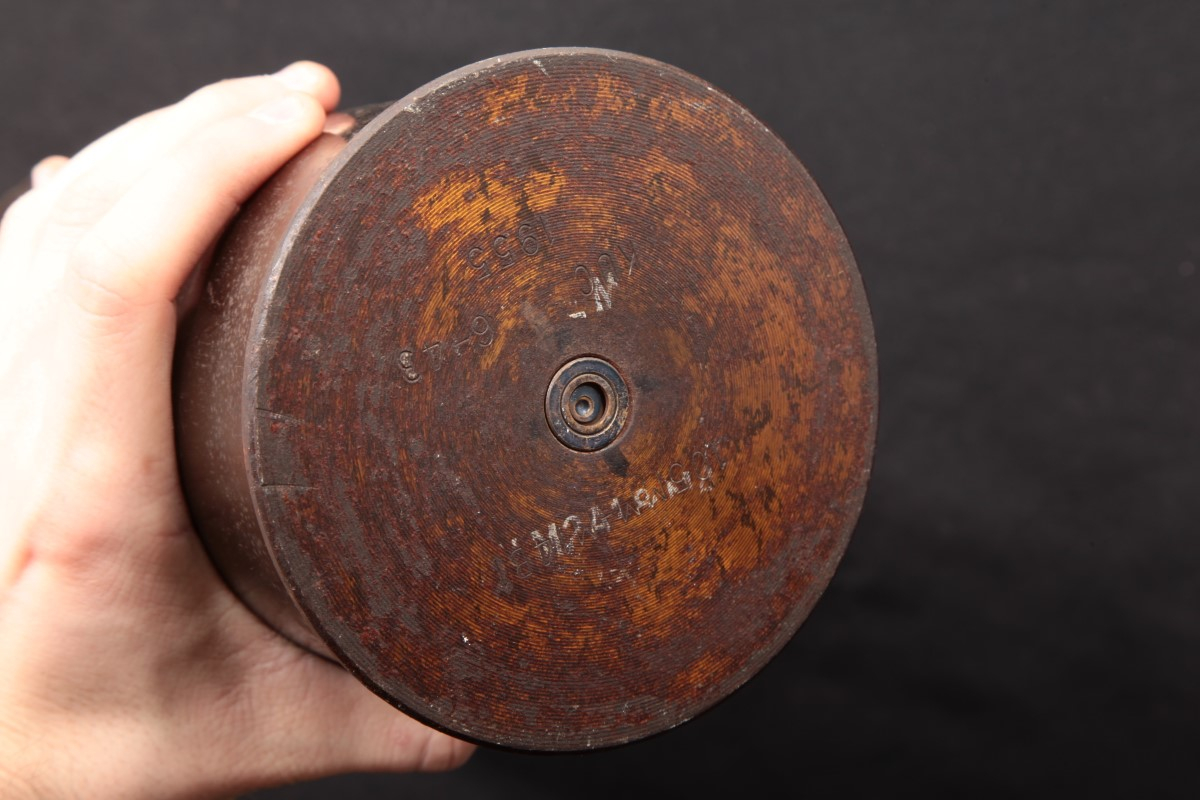 Us Military 3x 105mm Howitzer Steel Shell Cases For M2a1 & M4 Howitzers ...