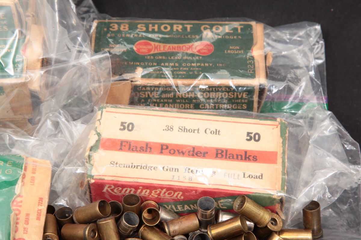Mixed 62x .38 Short Colt Ammunition Western, Rem, Peters, 320x Blanks ...