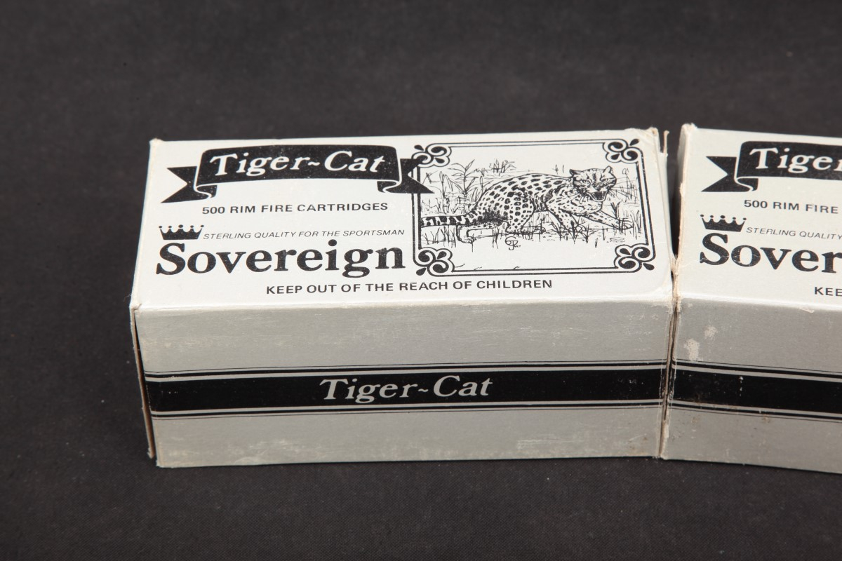 974x .22 Long Rifle Ammunition Sovereign Tiger-Cat & Rem. High Velocity ...