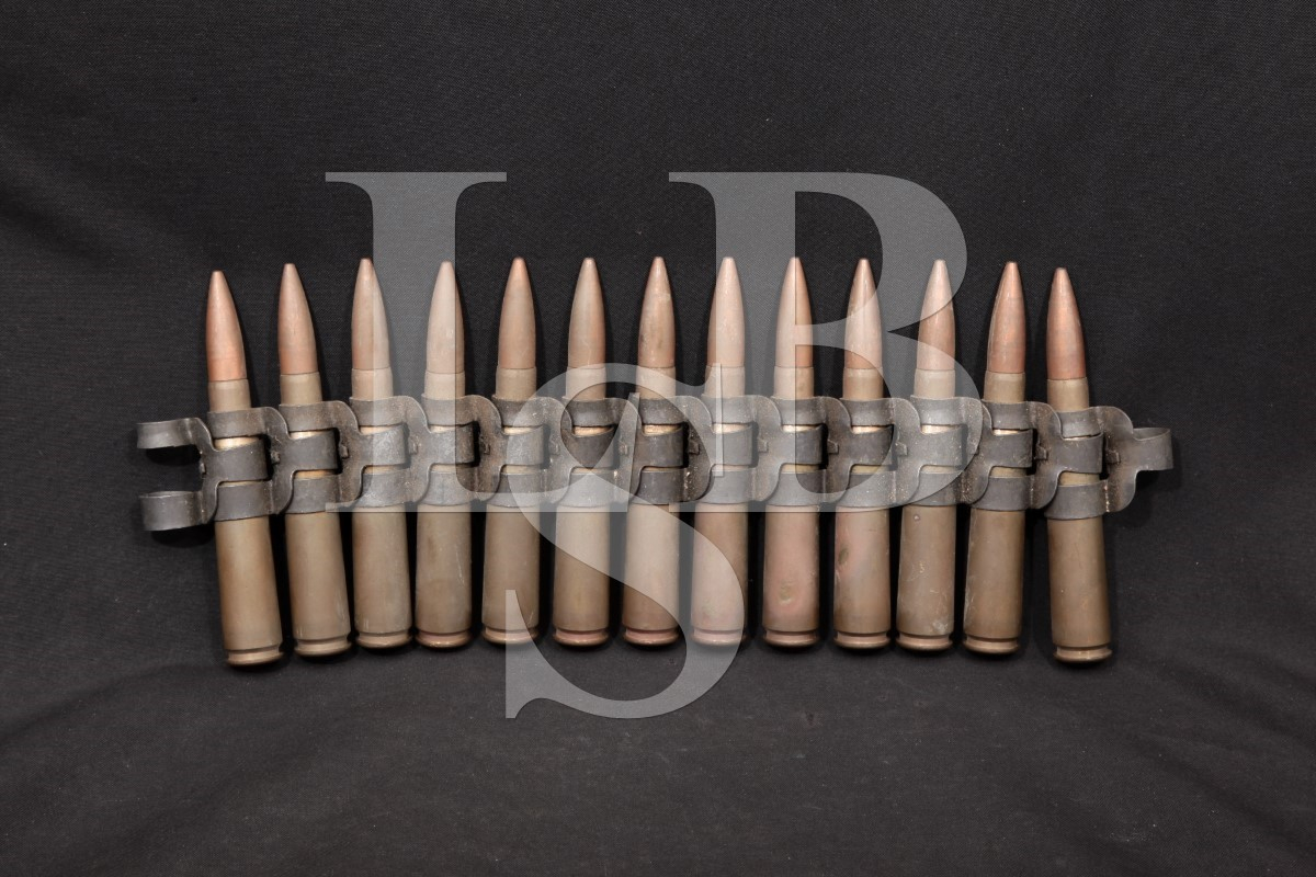 13x .50 Caliber Linked Ammunition South African Brass Cases Fmj Bullets ...