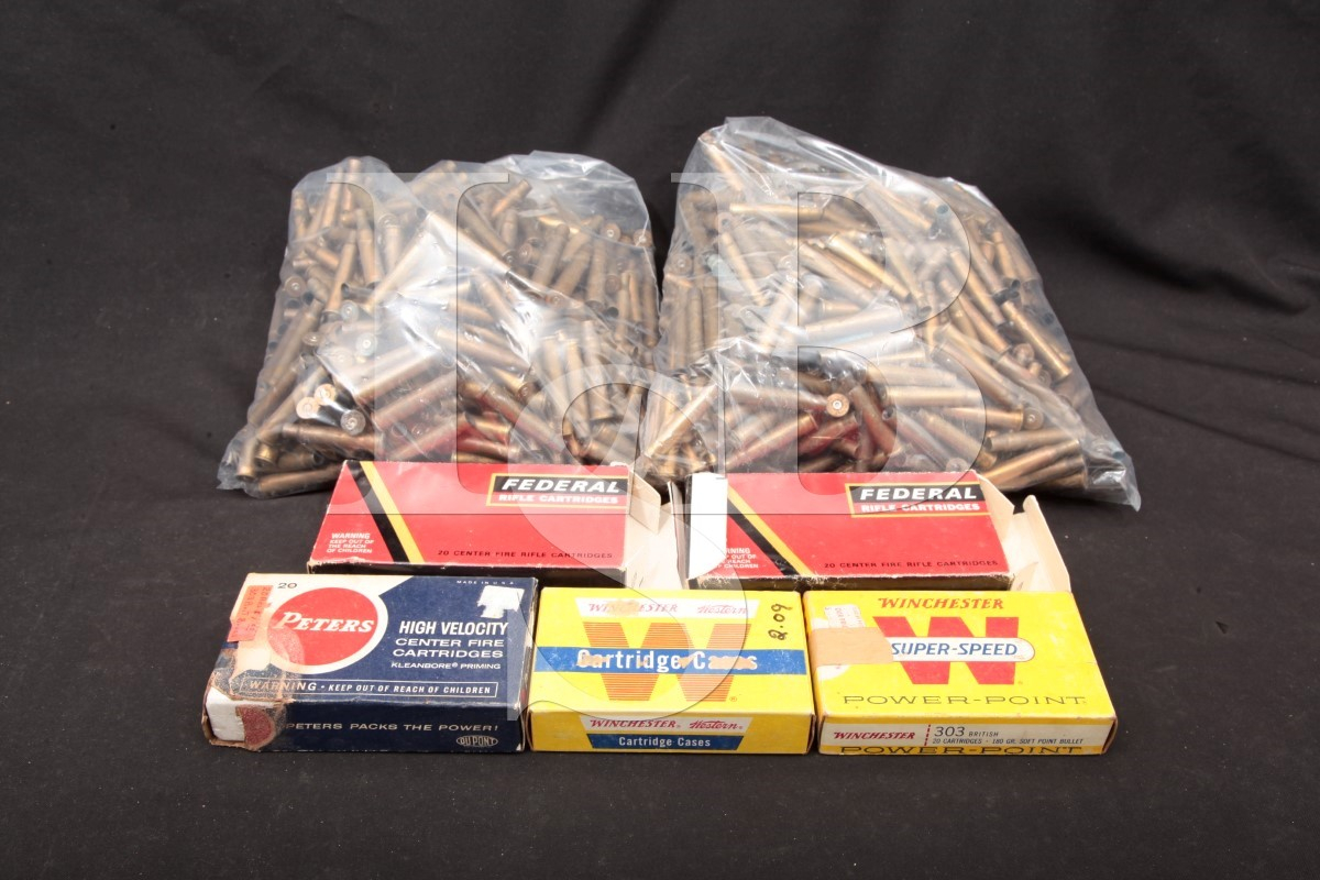 900x .303 British Fired Brass Cases Fed, Win, Rem, Fn, Norma, Rg, Di ...
