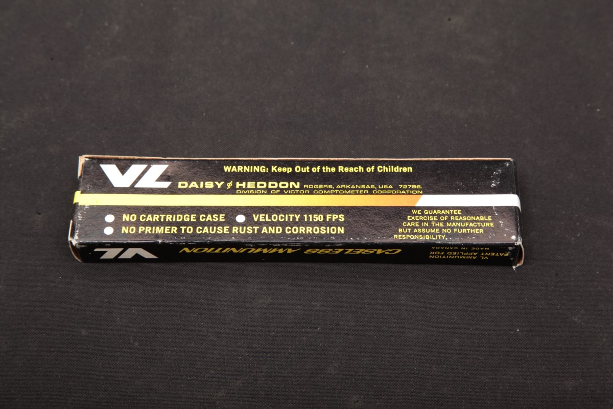 350x .22 Caliber Vl Caseless Ammunition Daisy & Heddon 1150 Fps No Case ...