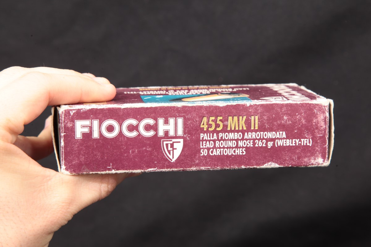 16x .455 Mk Ii Ammunition Fiocchi Webley Mark 2 Ammo 262 Grain Lead Rn ...