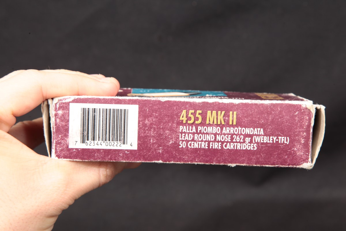 16x .455 Mk Ii Ammunition Fiocchi Webley Mark 2 Ammo 262 Grain Lead Rn ...