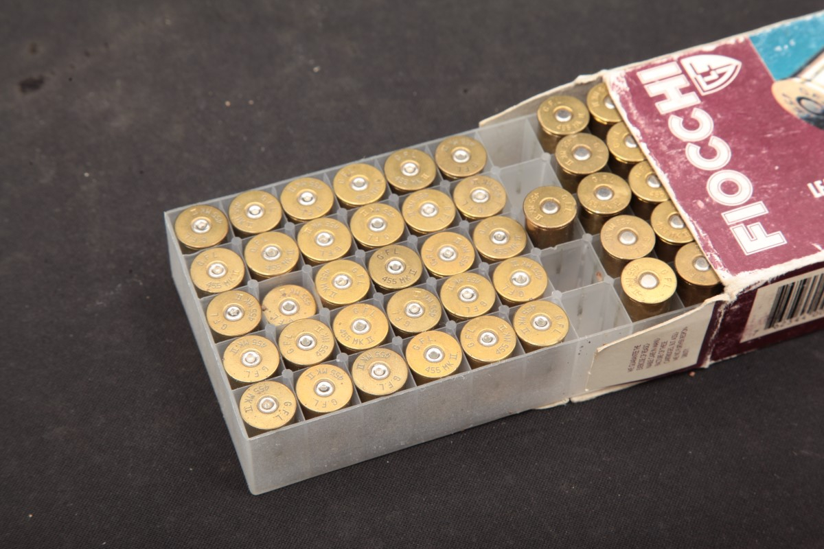 16x .455 Mk Ii Ammunition Fiocchi Webley Mark 2 Ammo 262 Grain Lead Rn ...