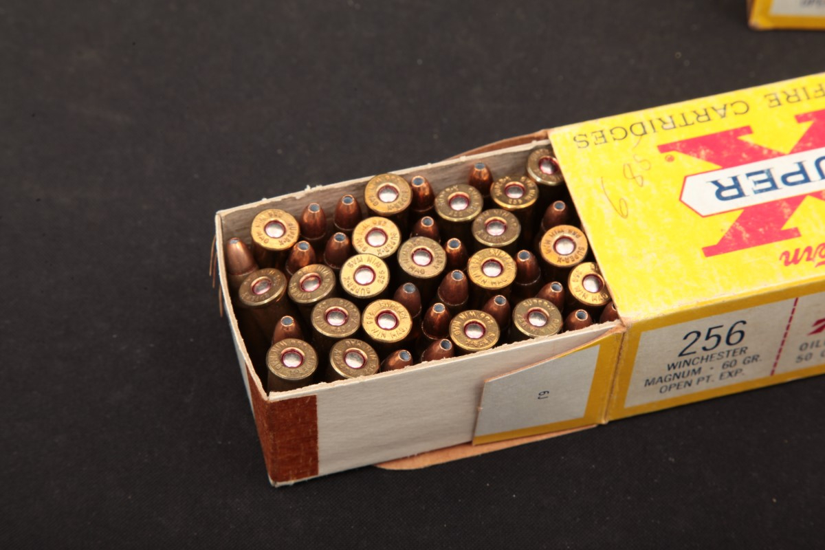 174x .256 Win. Mag. Ammunition Western 60 Grain Jhp Bullets & 26x Fired ...