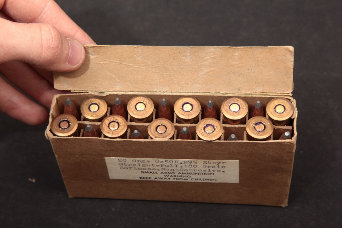 20x 8x50r M95 Steyr Straight-Pull 09ammunition 180 Grain Jsp Bullets ...