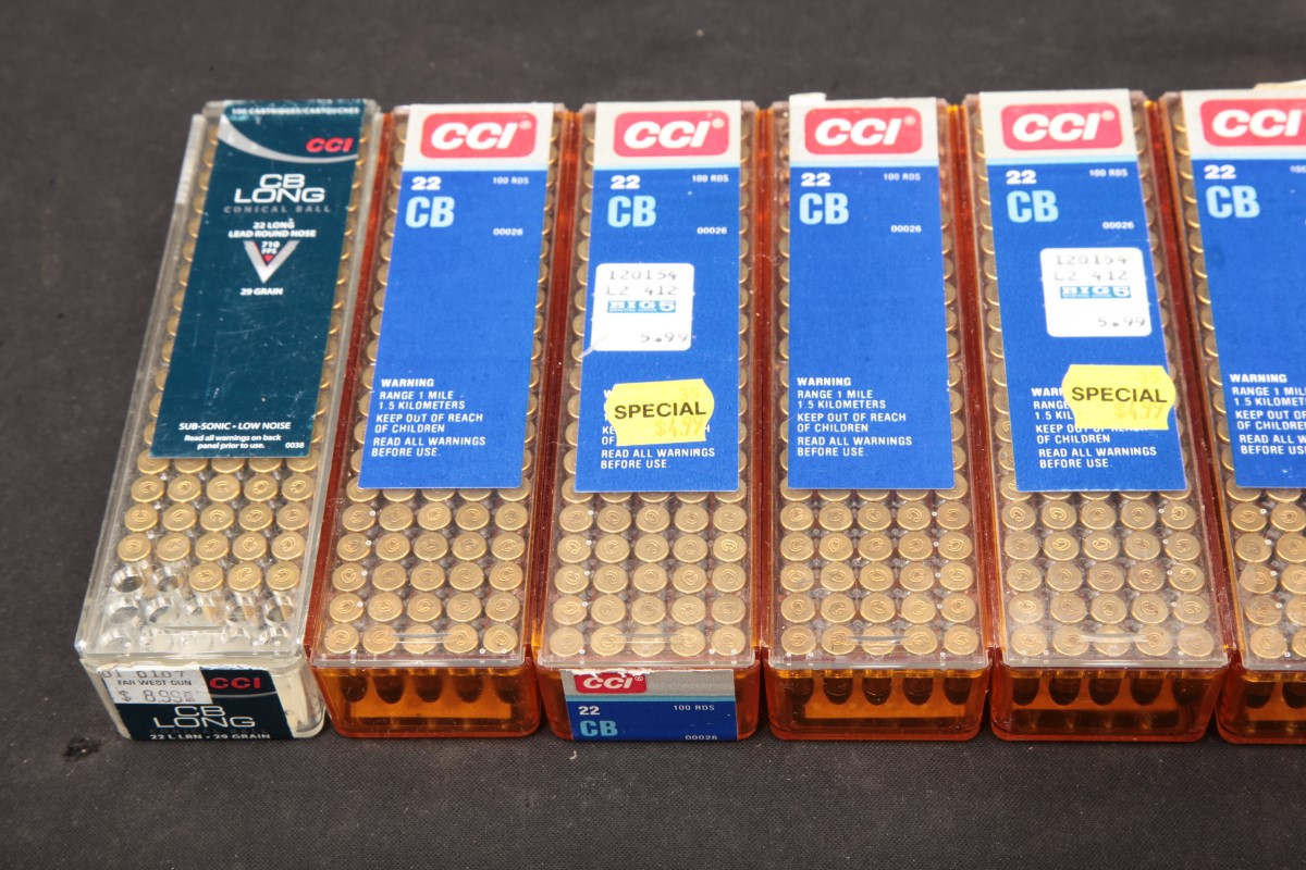 CCI Ammunition 770x .22 CB Ammunition Lead Conical Ball Sub Sonic Low ...
