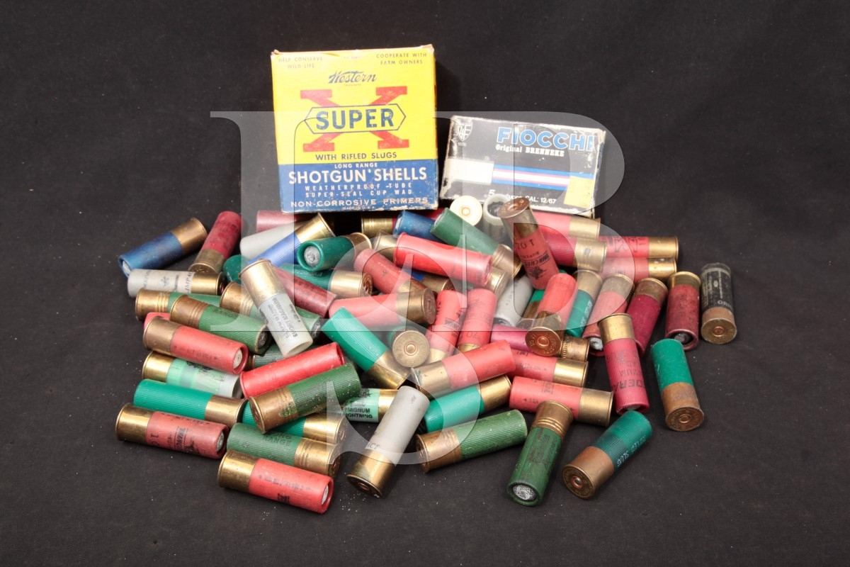 100x 12 Gauge Slug Ammunition Mixed Vintage Paper & Plastic Win, Rem ...