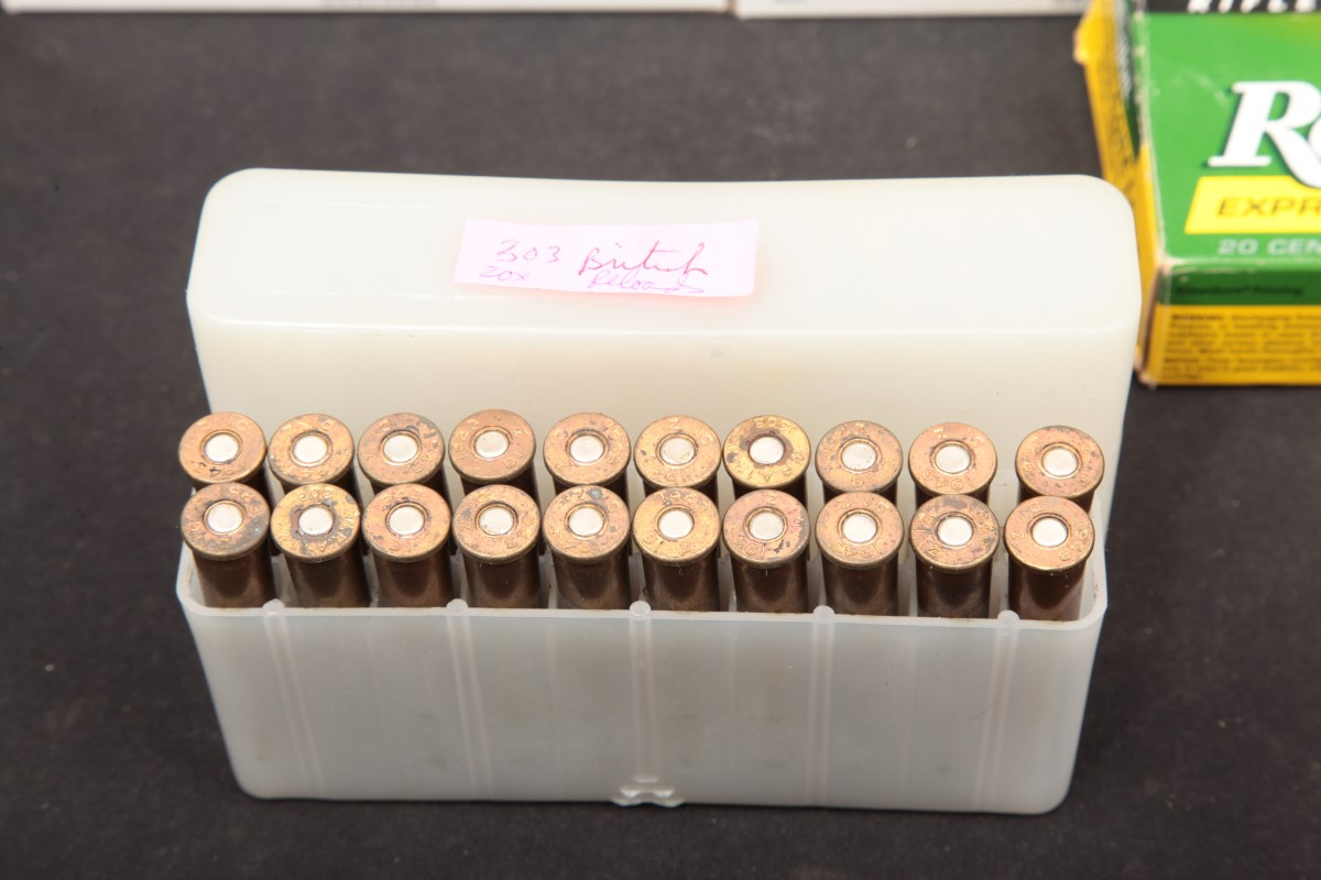 100x .303 British Ammunition Remington & Reloaded Mixed Bullets .303 ...