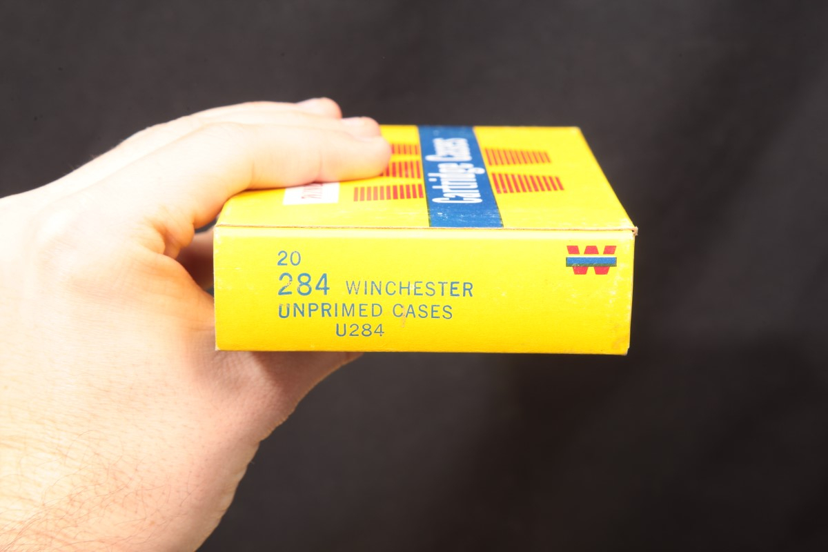 Winchester 100x .284 New Virgin Win. Brass Cases 40x Factory Primed ...
