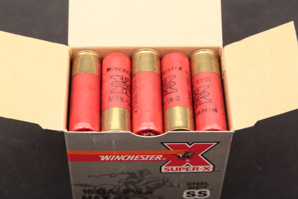 Winchester 221x 16 Gauge Steel Shot Ammunition 2 3/4` Max Dram 7/8 Oz ...