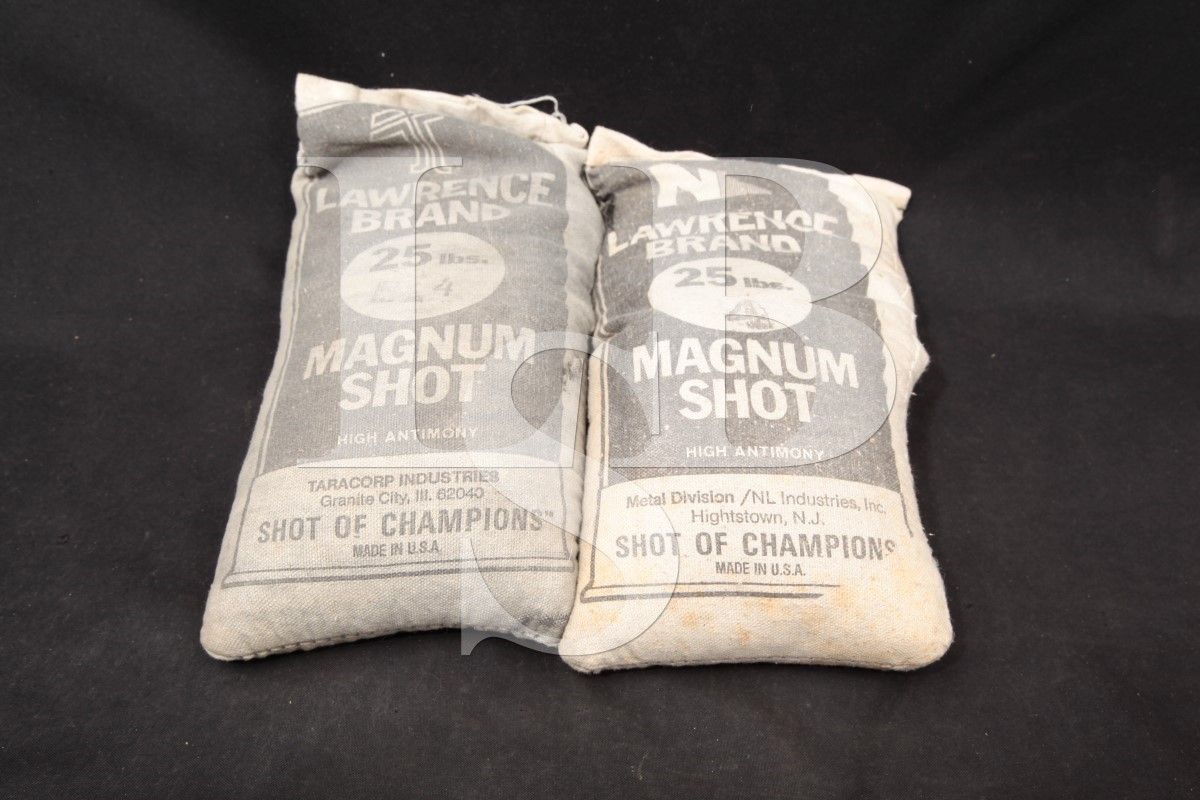 50x Lbs Lawrence Brand High Antimony #4 Lead Shot 2x Bags 25x Pounds ...