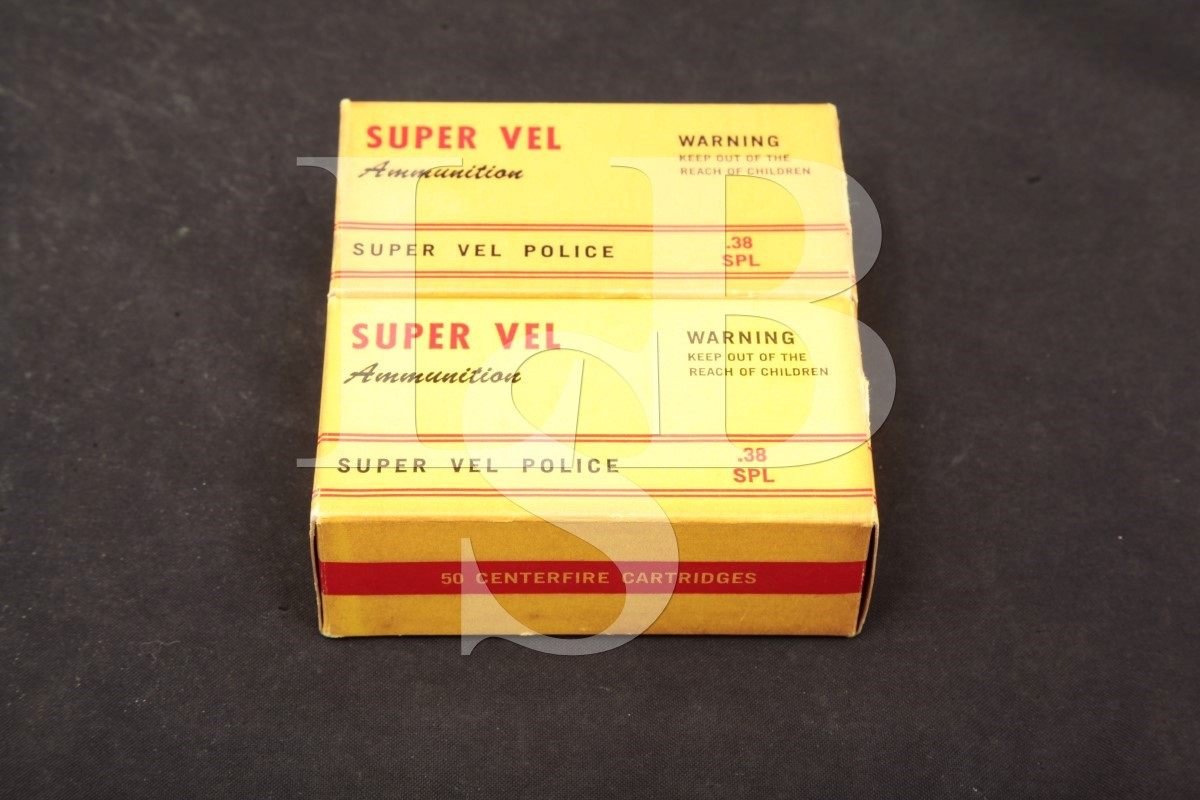100x .38 Special Vintage Super Vel Police Ammunition 110 Grain Jhp ...
