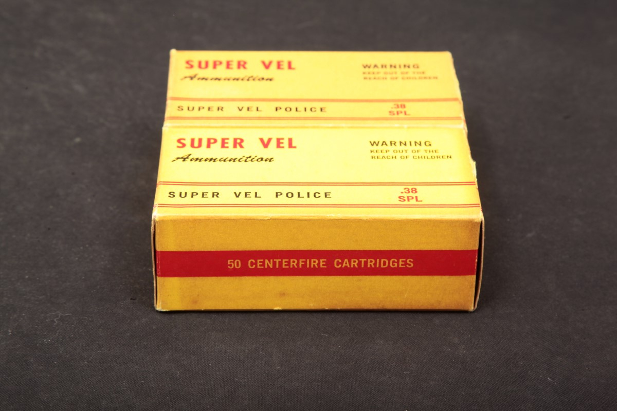 100x .38 Special Vintage Super Vel Police Ammunition 110 Grain Jhp ...