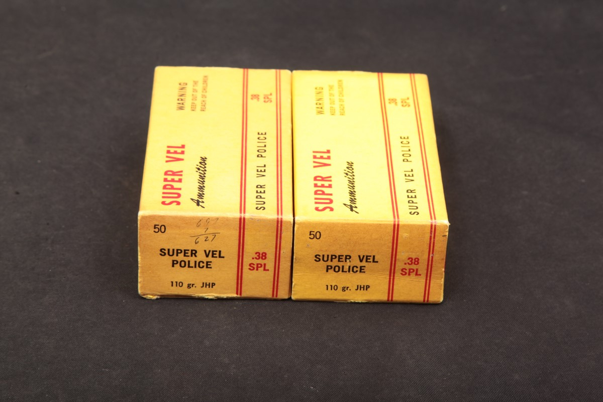 100x .38 Special Vintage Super Vel Police Ammunition 110 Grain Jhp ...