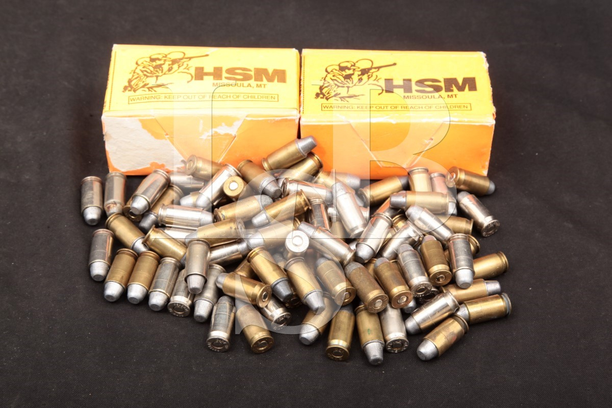 164x .45 Acp Ammunition Hsm Police & Reloaded Mixed Lead 200 & 230 Rn ...