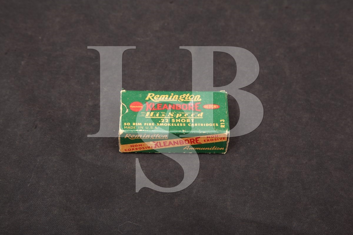 1x .22 Short Rem. Kleanbore Vintage 50x Round Box 1950`S Style R13 Code ...