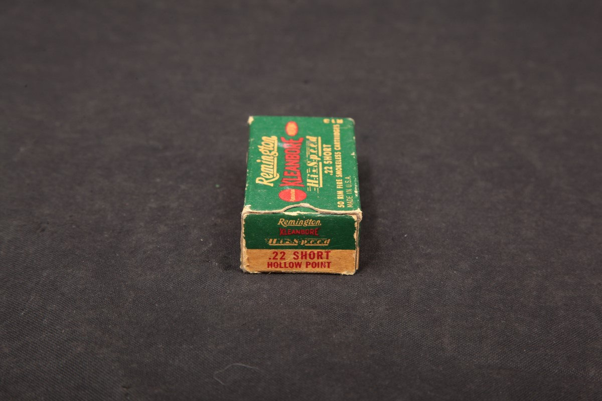 1x .22 Short Rem. Kleanbore Vintage 50x Round Box 1950`S Style R13 Code ...