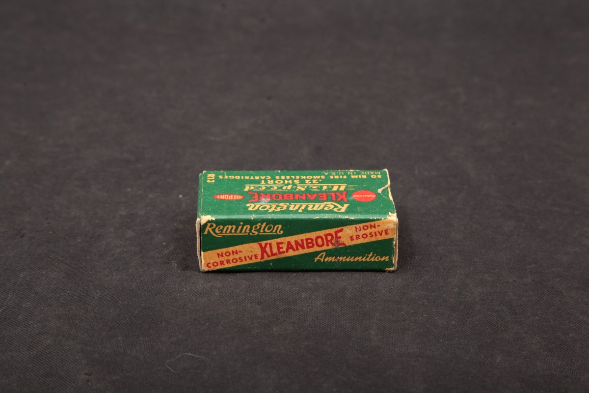 1x .22 Short Rem. Kleanbore Vintage 50x Round Box 1950`S Style R13 Code ...