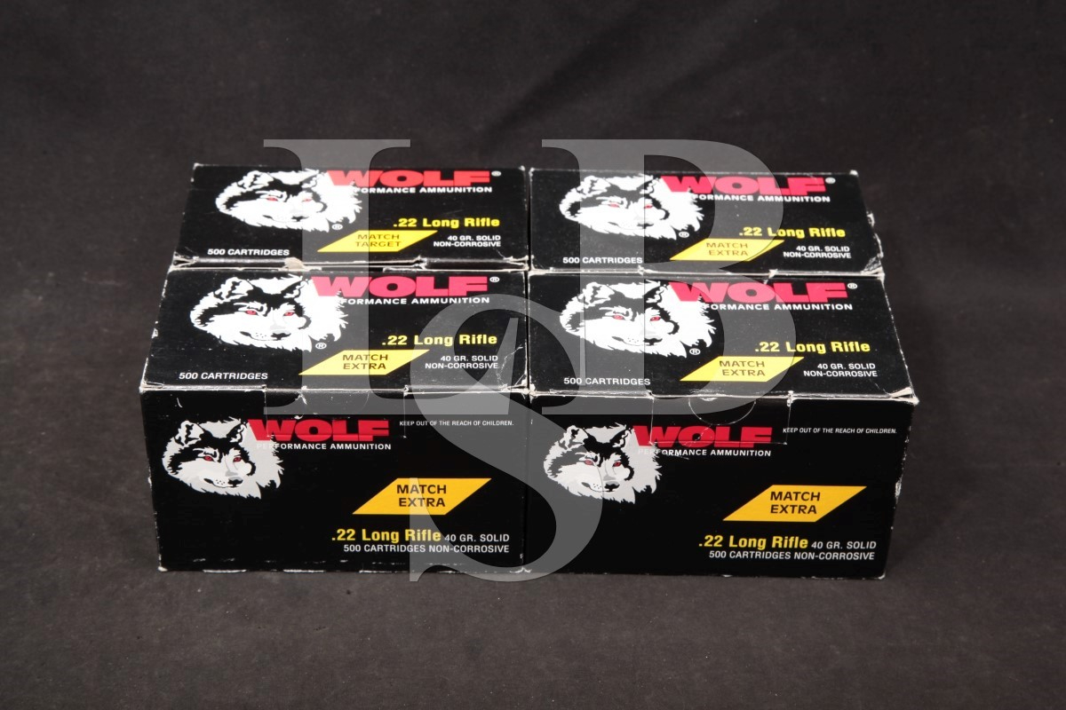 Wolf Ammunition 2000x .22 Long Rifle Ammunition Wolf Match Extra 40 ...