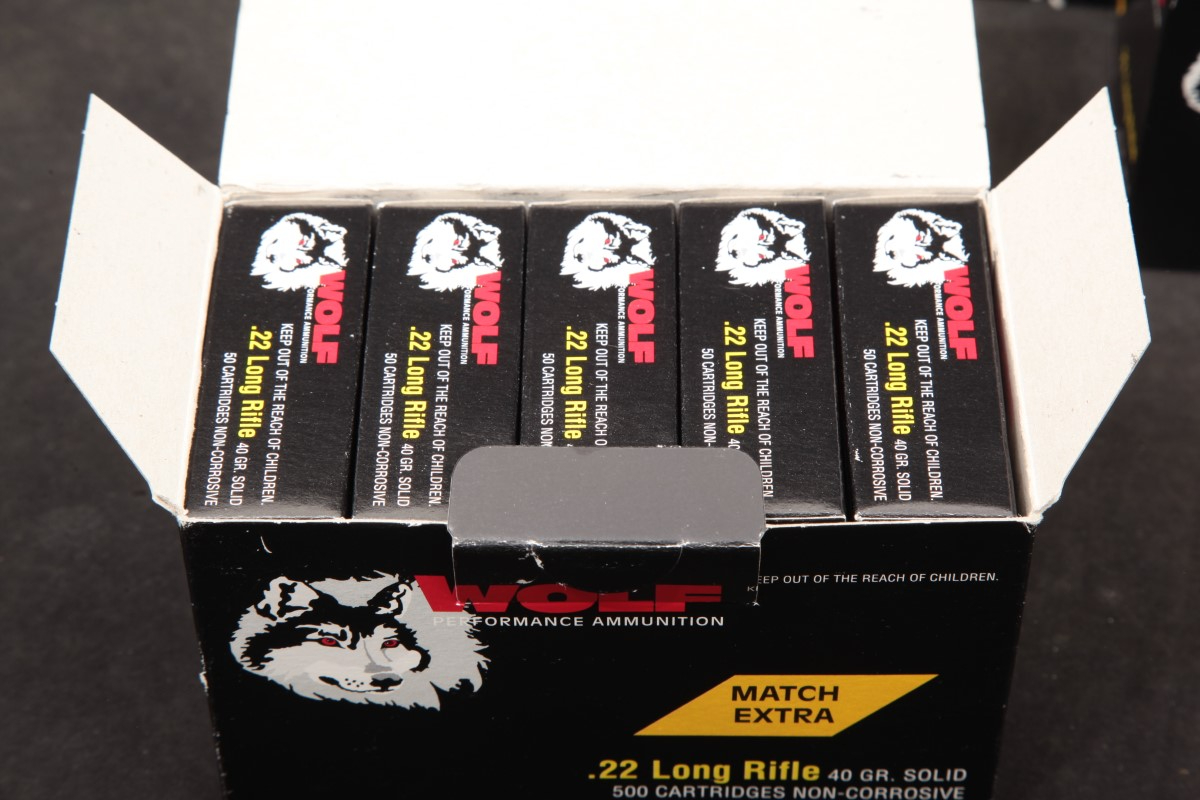 Wolf Ammunition 2000x .22 Long Rifle Ammunition Wolf Match Extra 40 ...