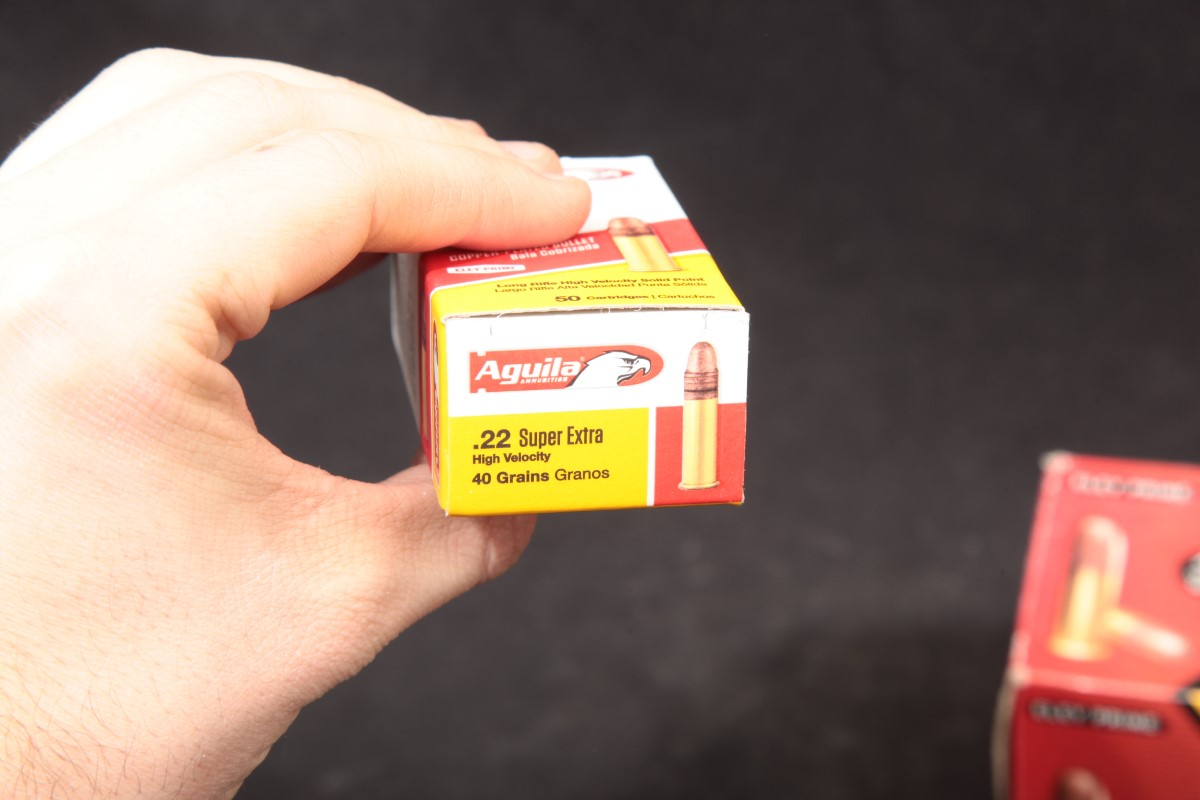 Aguila 1100x .22 Lr Ammunition High & Hyper Velocity 30 & 40 Grain ...