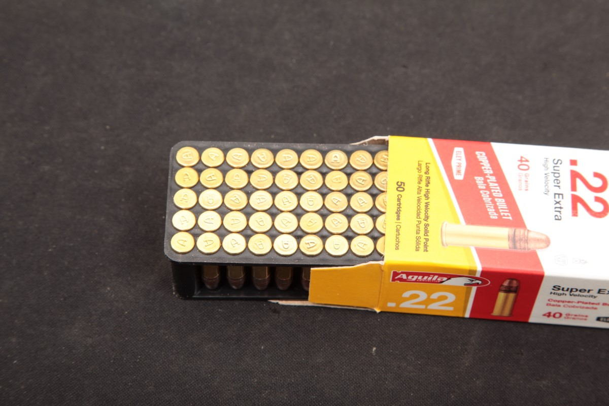 Aguila 1100x .22 Lr Ammunition High & Hyper Velocity 30 & 40 Grain ...