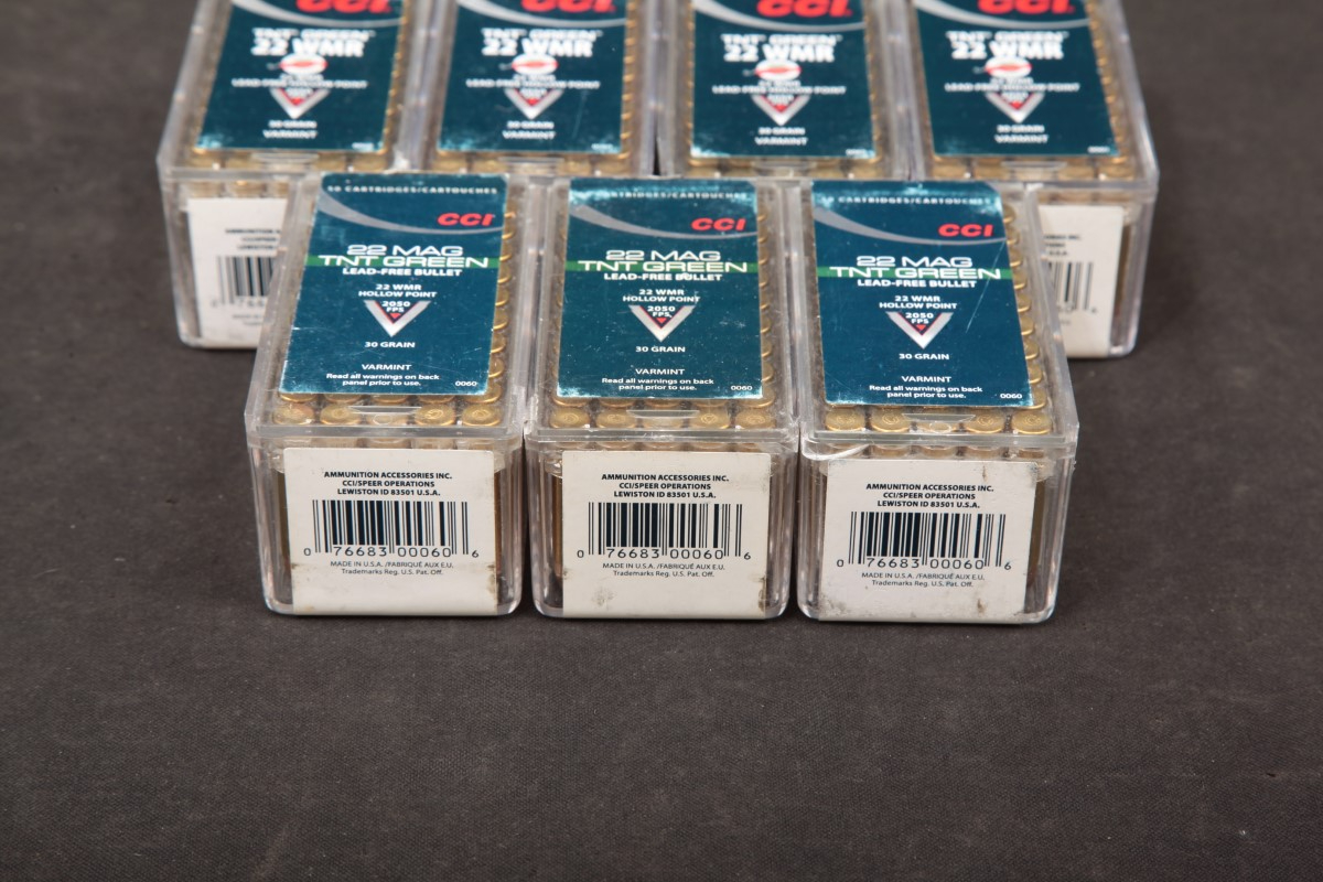 Cci Ammunition 350x .22 Mag. Green Ammunition Lead Free Hp Bullets 2050 ...