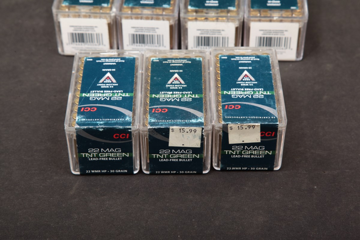 Cci Ammunition 350x .22 Mag. Green Ammunition Lead Free Hp Bullets 2050 ...