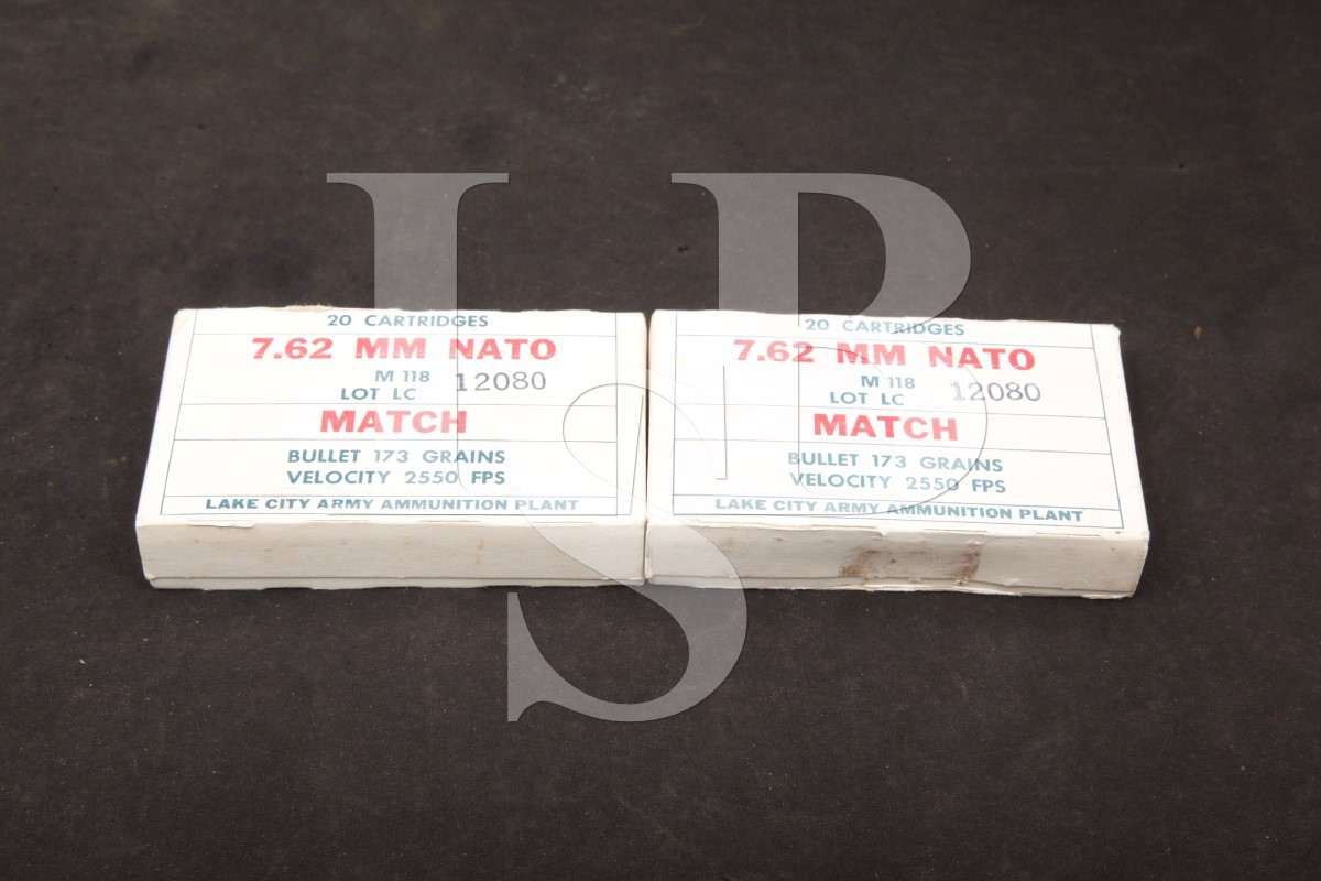 Lake City 40x 7.62 Nato M118 Match Ammunition L.C. 1968 Factory Sealed ...