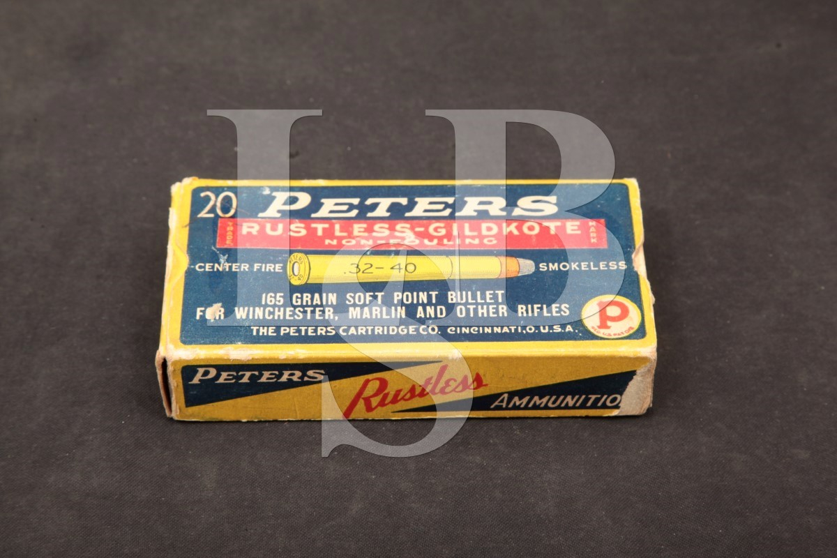 Peters Cartridge Company 10x .32-40 Win. Vintage Ammunition In Original ...