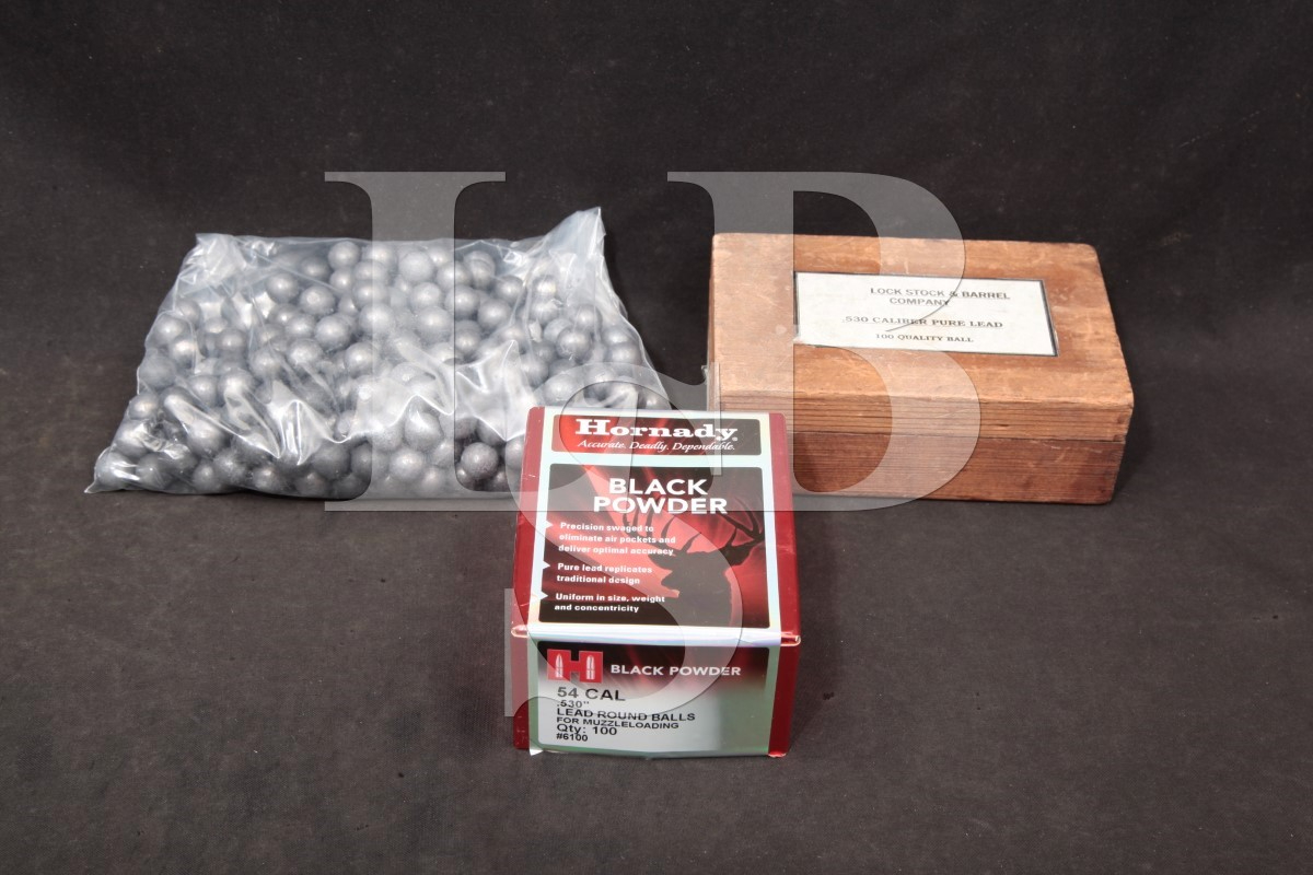 Mixed 460x .54 Cal. Lead Round Balls .530 Diameter Hornady, Lock, Stock ...