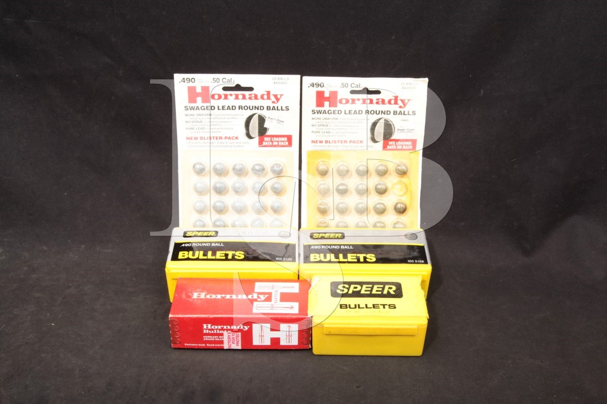 Mixed 416x .50 Cal. Lead Round Balls Speer, Hornady .490 Diameter .50 ...