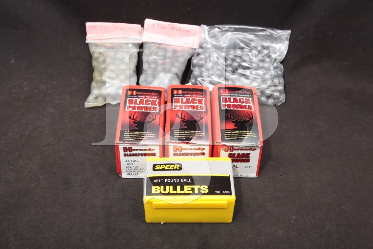Mixed 800x .44 Cal. Lead Rounds Balls Hornady, Speer & Unknown .451 ...