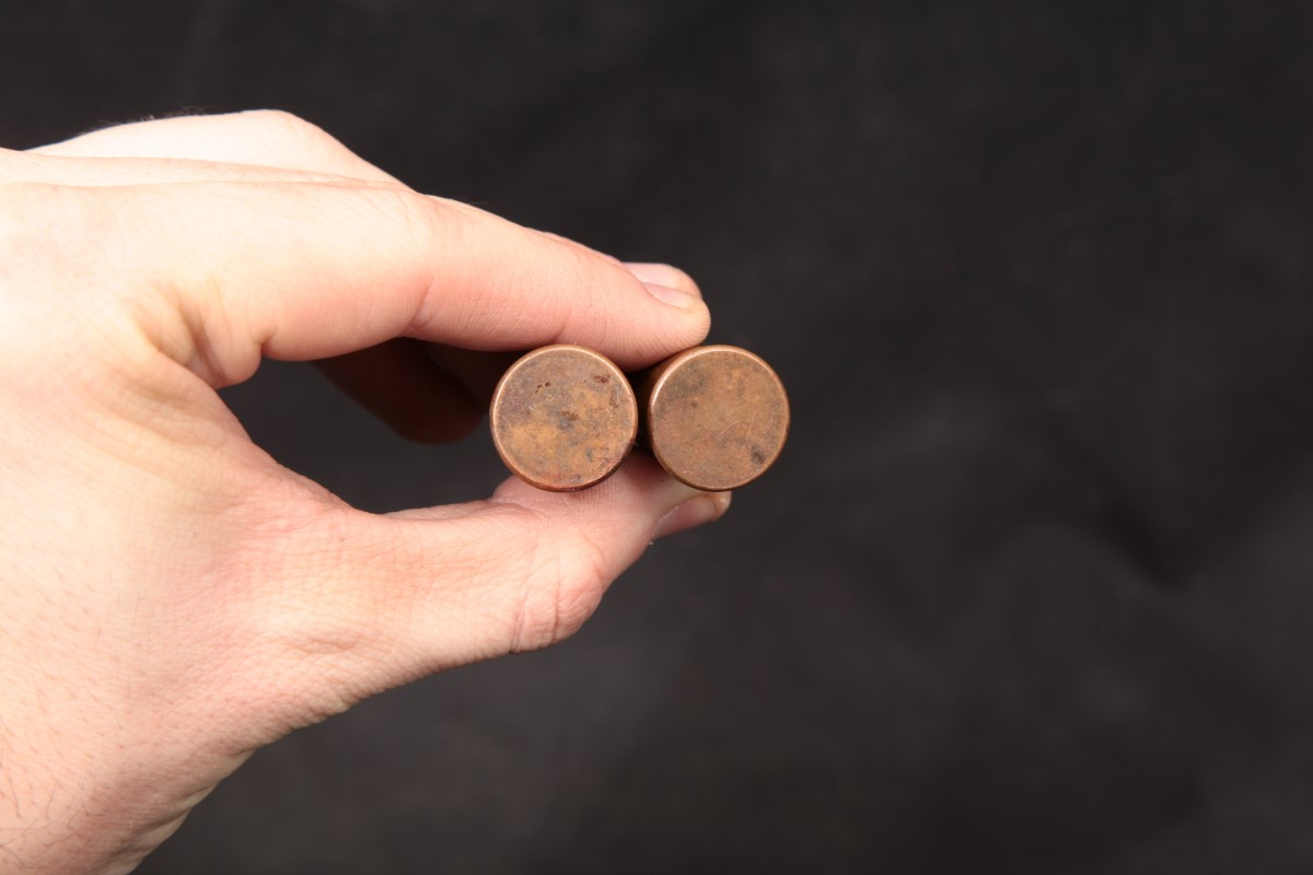 2x .58 Cal. Rimfire Cartridges Very For 1865 Allin Musket Conversion ...