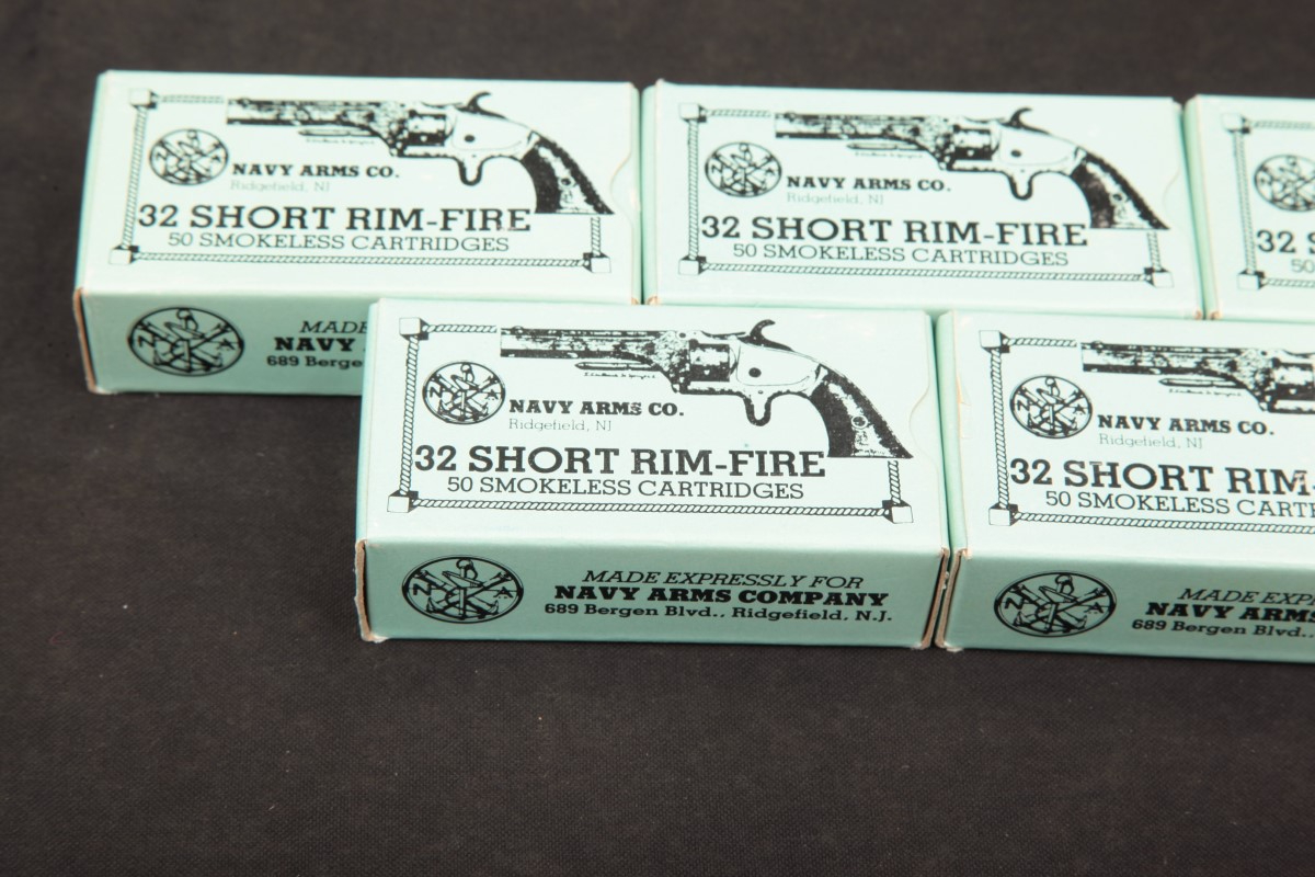 Navy Arms Co 250x Very .32 Short Rim-Fire Smokeless Ammunition Lead Rn ...