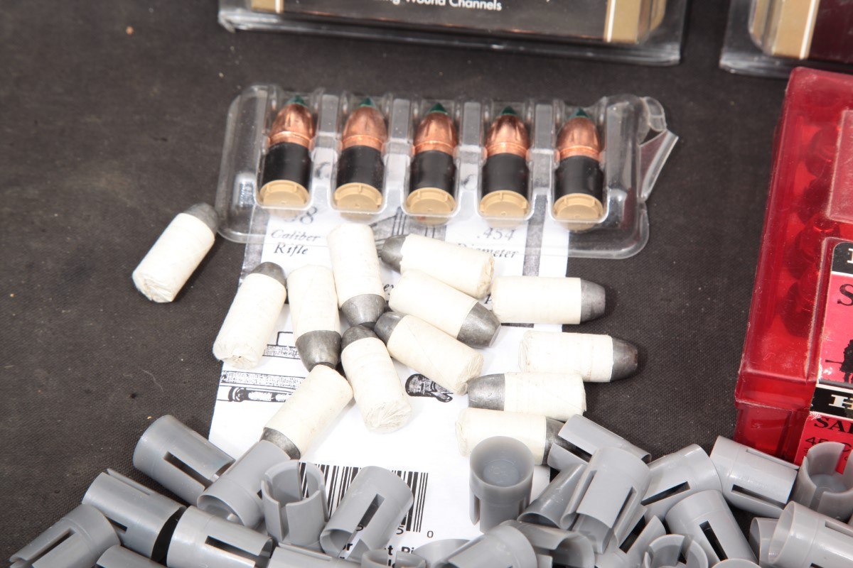 67x Mixed Sabots .50 & .45 Caliber Hornady & Fed. & .45 Paper ...