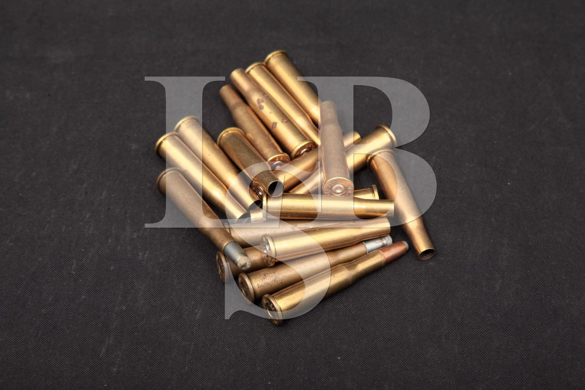 Mixed 5x .25-35 Winchester Vintage Ammunition Rem-Umc & Win Jsp Bullets & 14x Fired Brass Cases ...