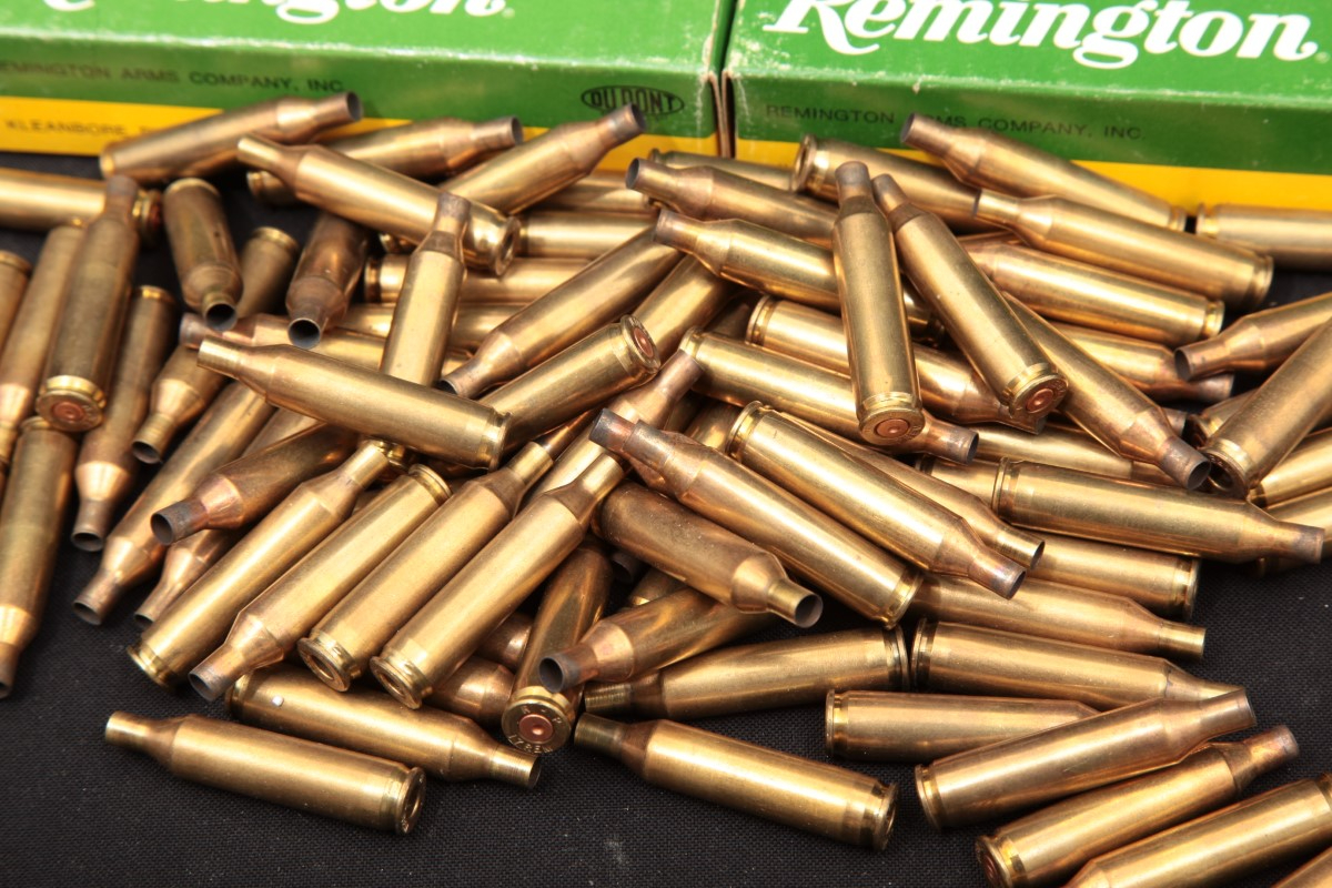 100x .17 Remington Ammunition 25 Grain Jhp Bullets & 86x Fired Brass ...