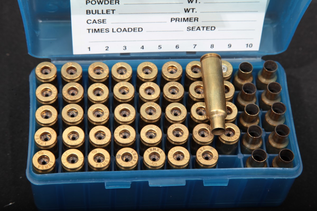 96x 7mm Ihmsa Pistol Fired Brass Cases 40x Primed, 56x Unprimed 7mm ...