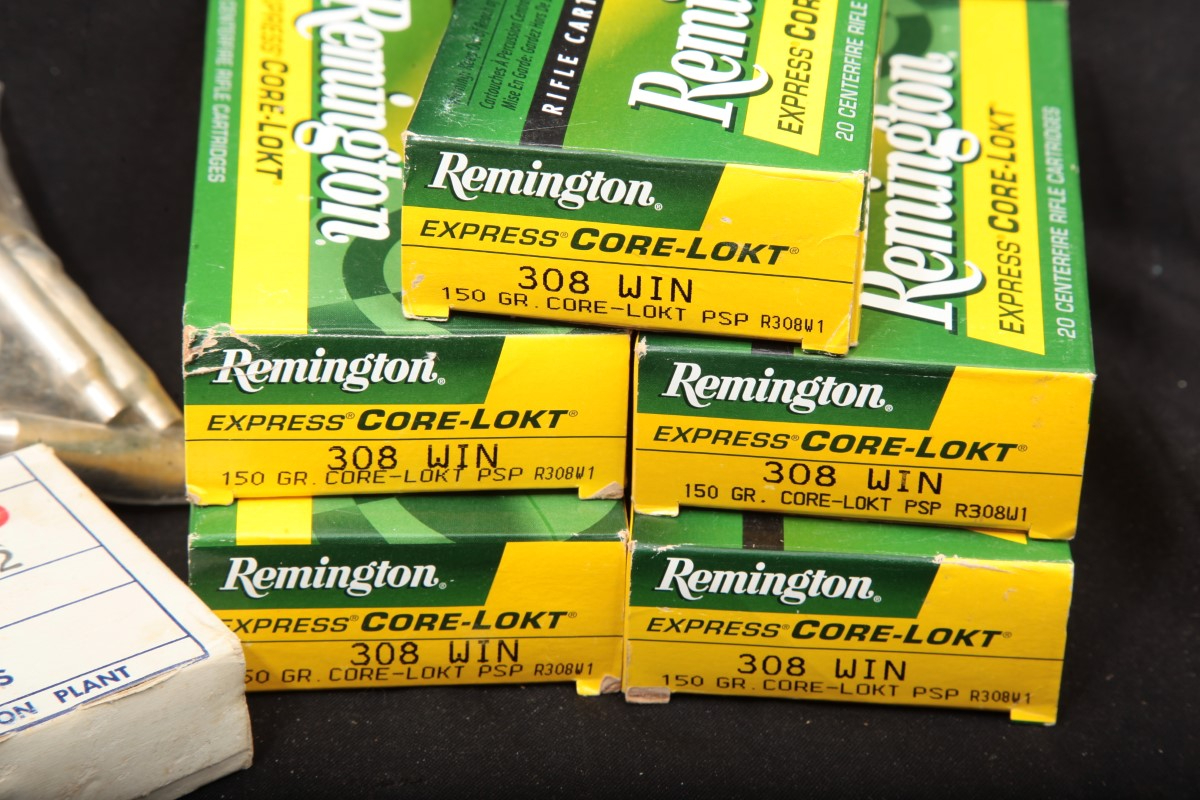 Mixed 120x .308 Win. Ammunition Lc 72 Match Fmj & Reloaded Jsp Bullets ...